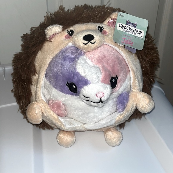 Justice | Toys | Nwt Justiceundercover Hedgehog Calico Cat Squishable Toy | Poshmark